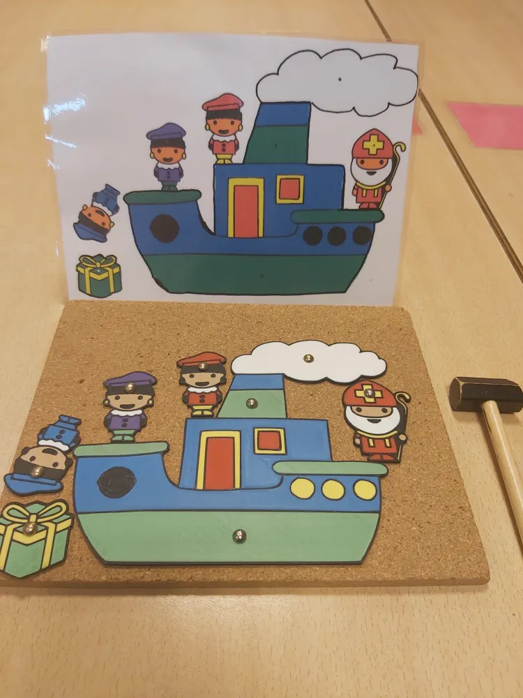 martelletto tic Sint e Piet da juf liesbethkabouterklas MakerWorld ...