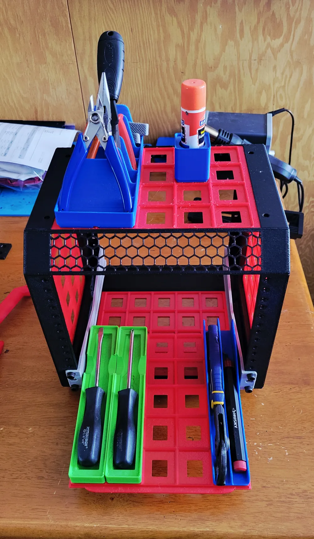 Lab Rax Gridfinity Shelf 1U 5x5 - Free 3D Print Model - MakerWorld