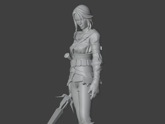 Ciri (The Witcher) - Free 3D Print Model - MakerWorld