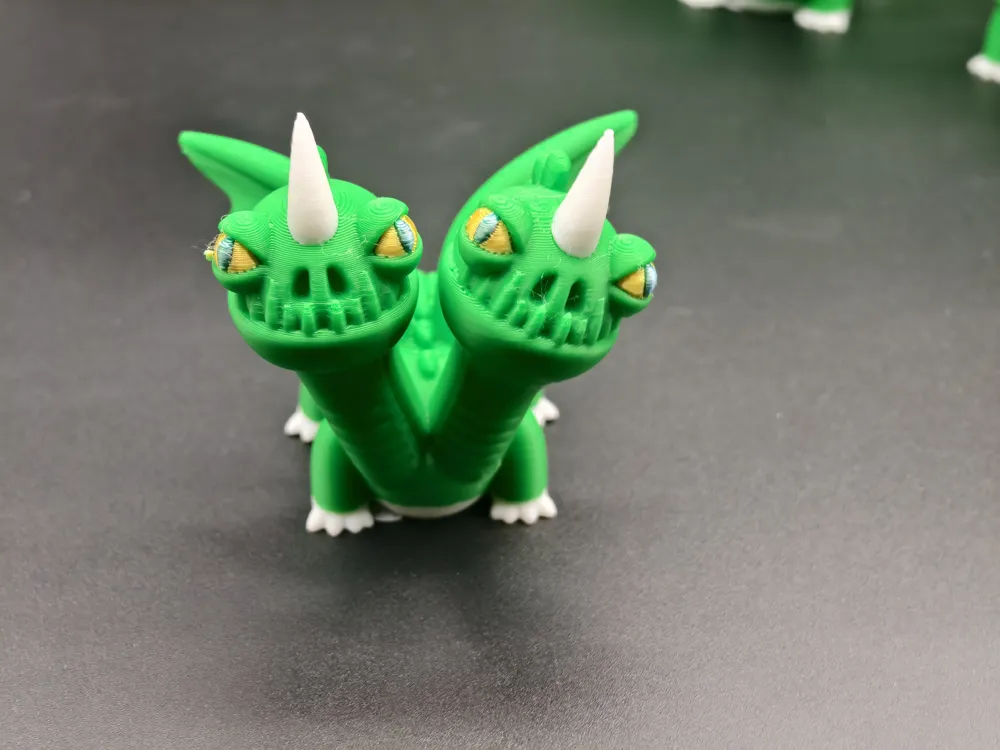 How to Train Your Dragon, Chibi Two-Headed Dragon, no supports by 像素 ...