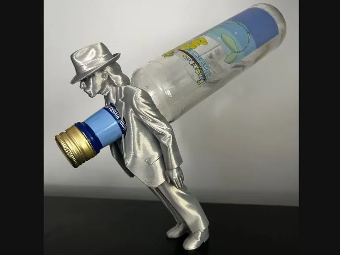 Michael Jackson Lean Wine Bottle Holder - Free 3D Print Model - MakerWorld