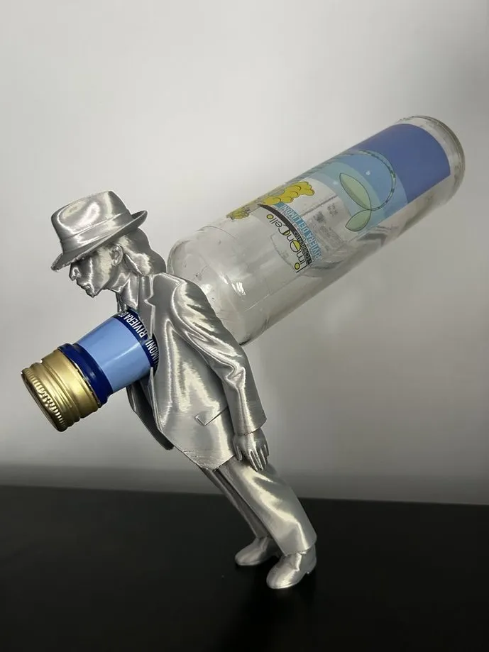 Michael Jackson Lean Wine Bottle Holder - Free 3D Print Model - MakerWorld