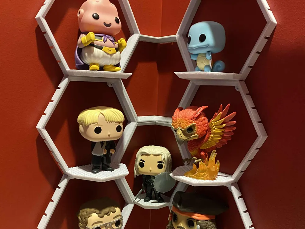 Funko Pop! Wall Hex Modular Display System v2 - Free 3D Print Model ...