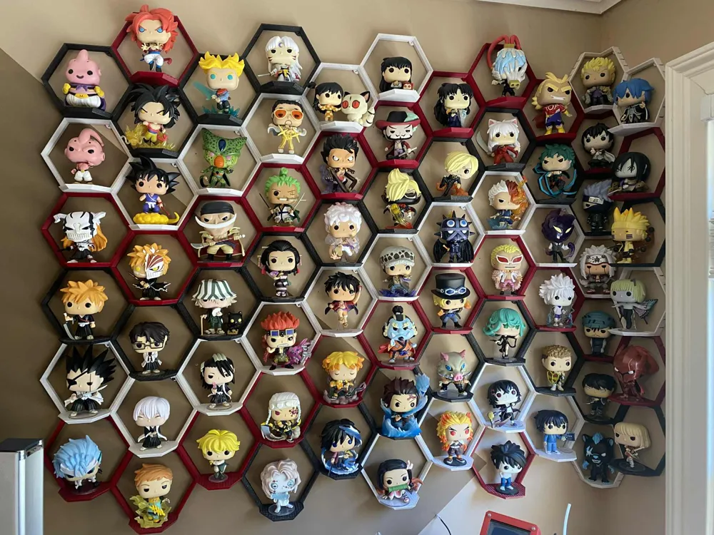 Funko Pop! Wall Hex Modular Display System v2 - Free 3D Print Model ...