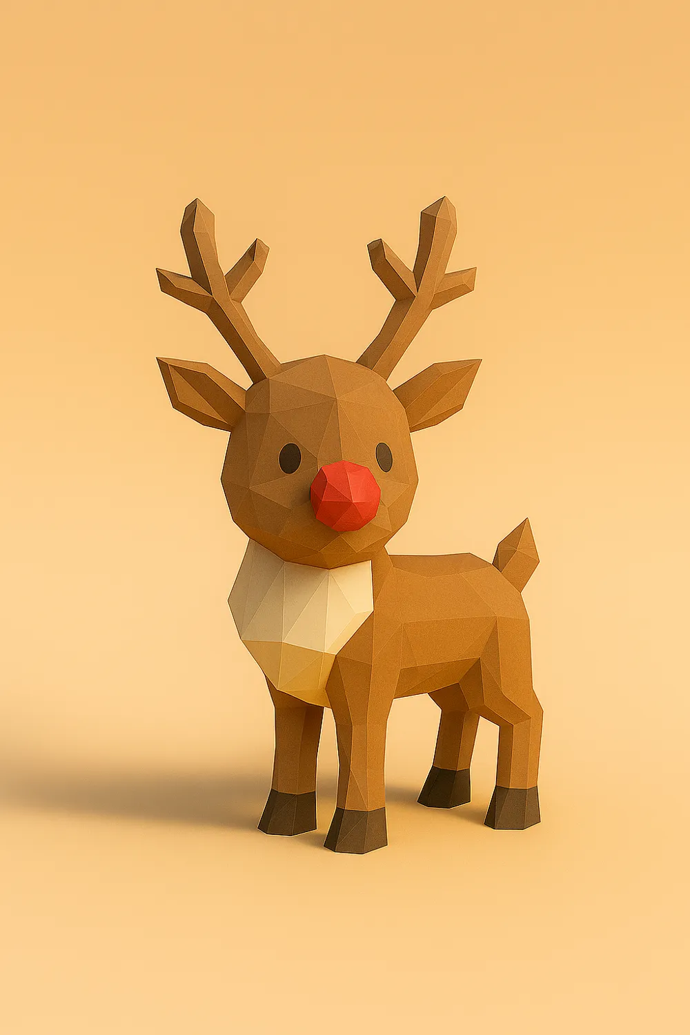 Low Poly Reindeer 3D Model - Free 3D Print Model - MakerWorld
