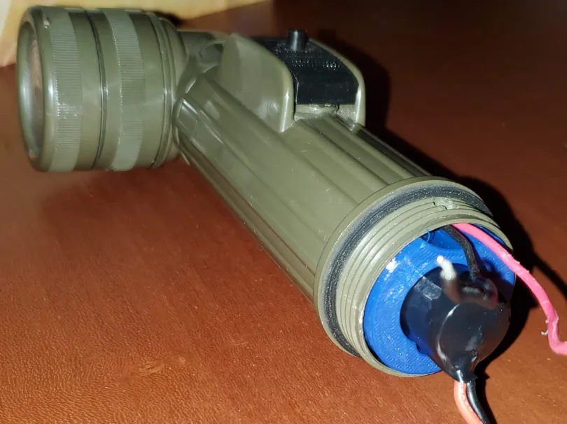 Flashlight battery adapter by markemaker MakerWorld: Download Free 3D Models