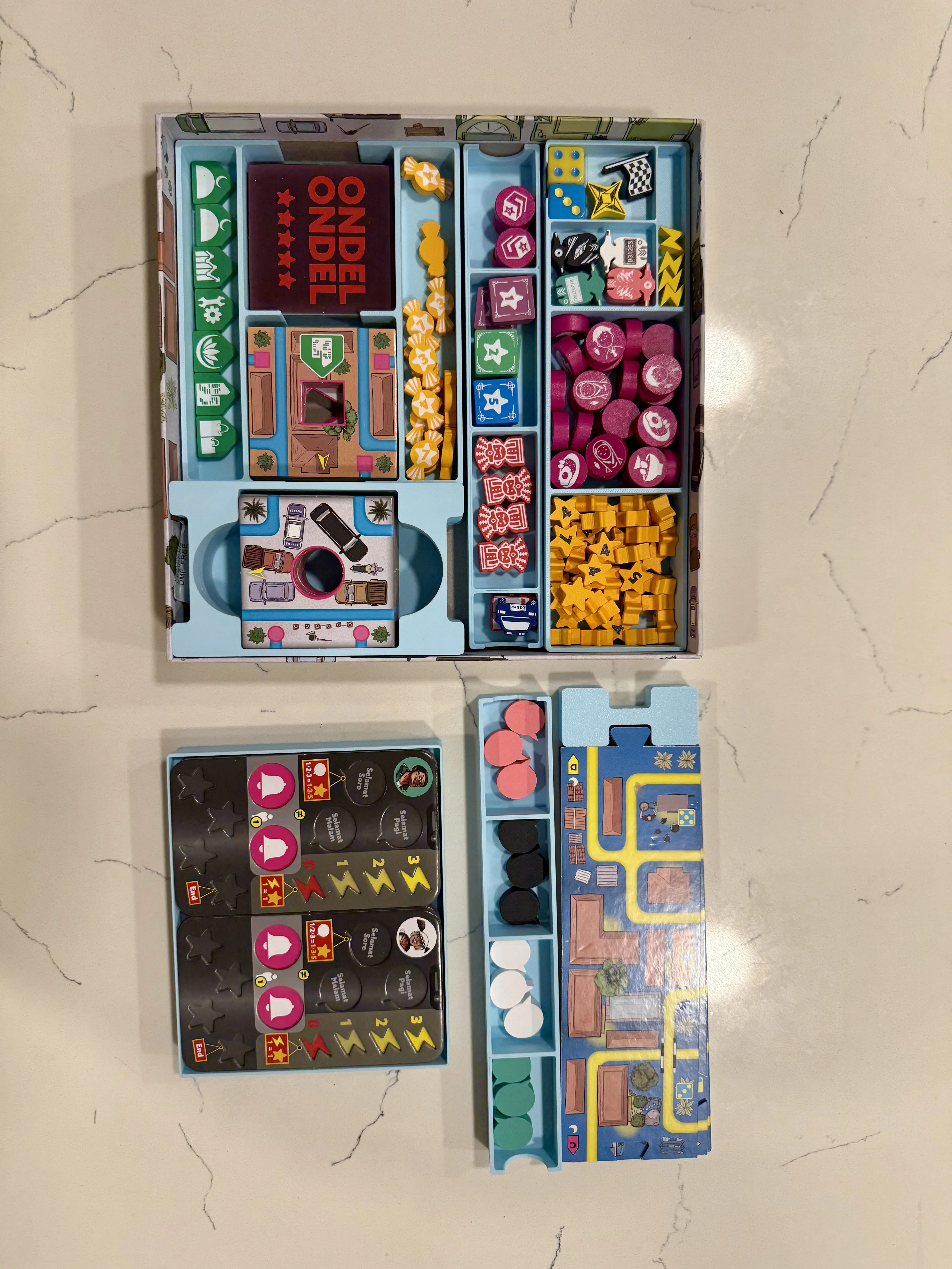 Jakarta Traffic Board Game Insert / Organizer - Free 3D Print Model ...