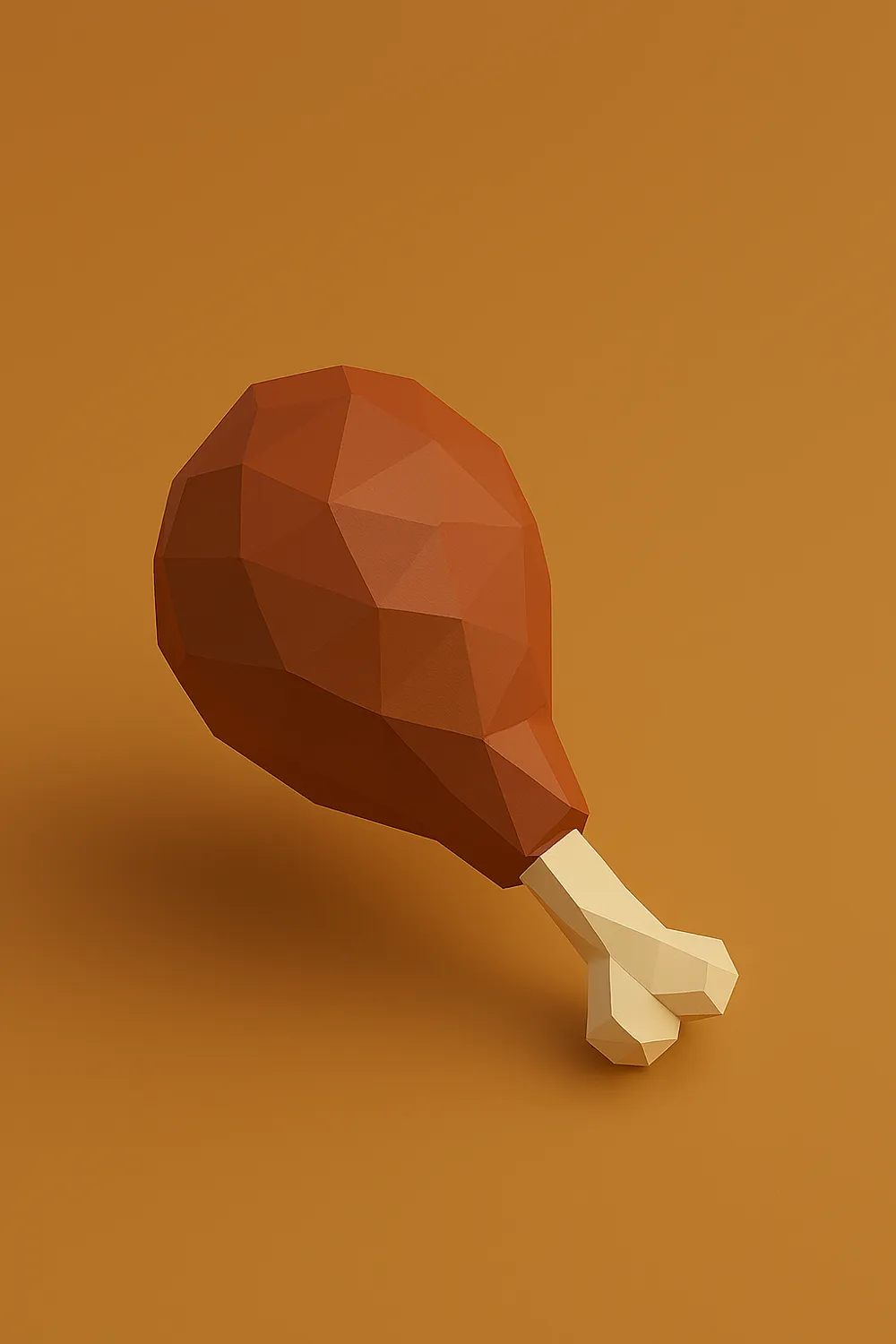 Low Poly Thanksgiving Roasted Turkey Leg 3D Model - Free 3D Print Model ...