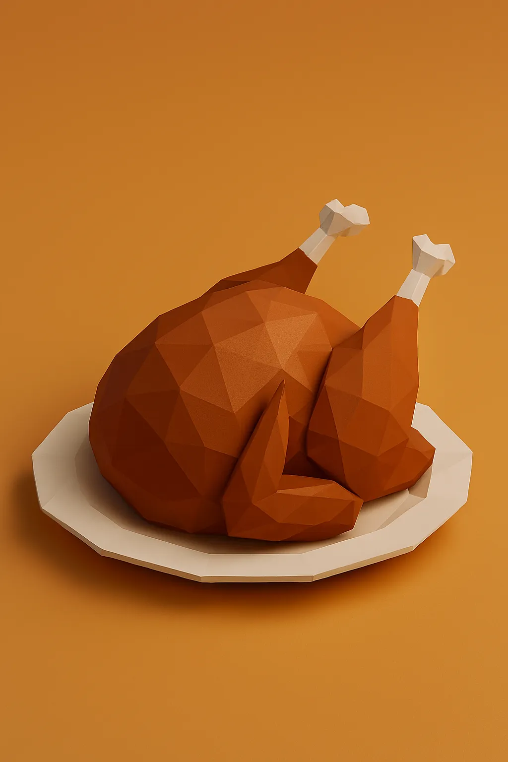 Modelo 3D de Pavo de Acción de Gracias de Bajo Poligonaje por Ecoiras ...