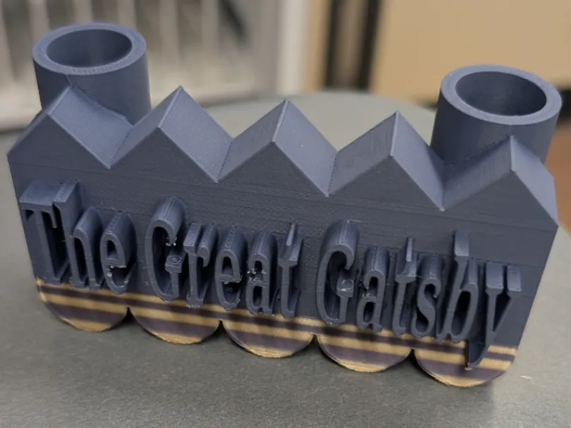 The Great Gatsby Desk top pencil holder - Free 3D Print Model - MakerWorld