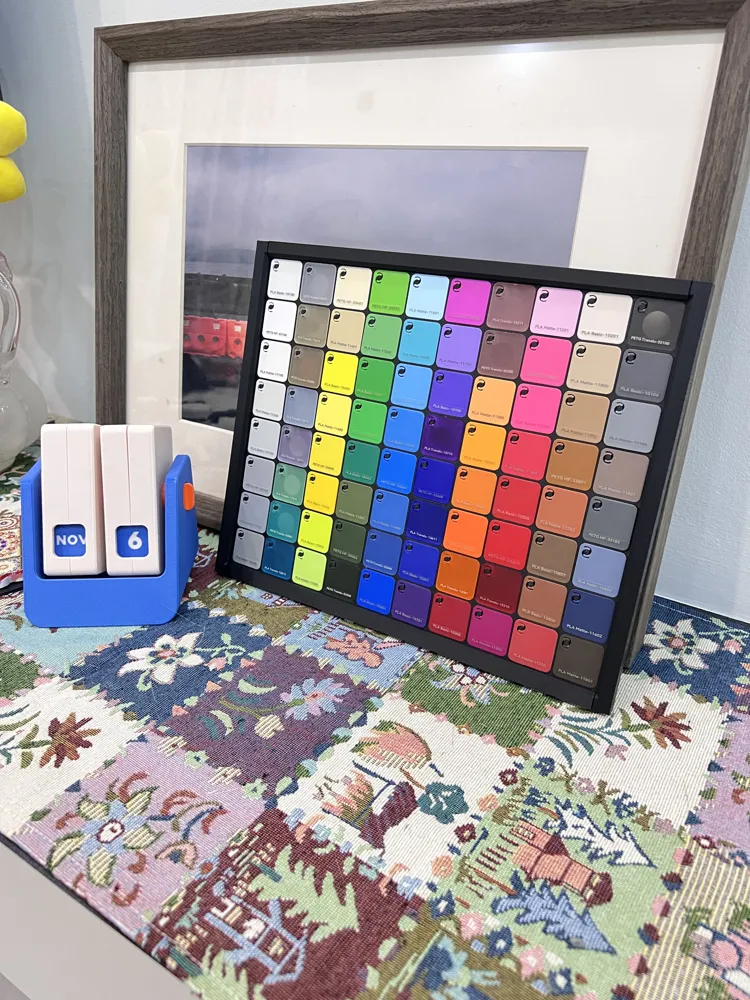 Bambu Lab Farbkarten-Aufbewahrung Dekoration Kunst Bilderrahmen ...