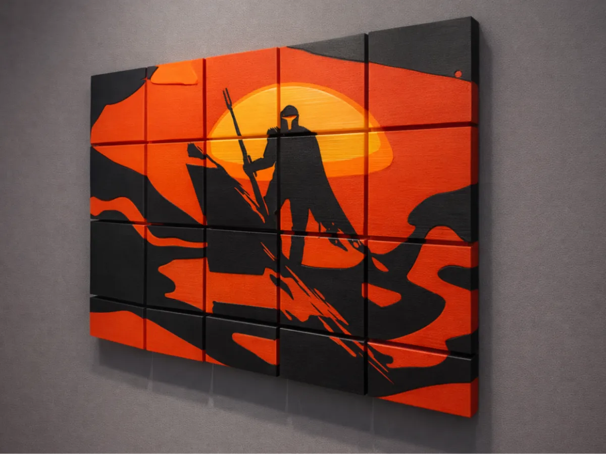 Star Wars The Mandalorian – Sunset Mural Edition - Free 3D Print Model ...