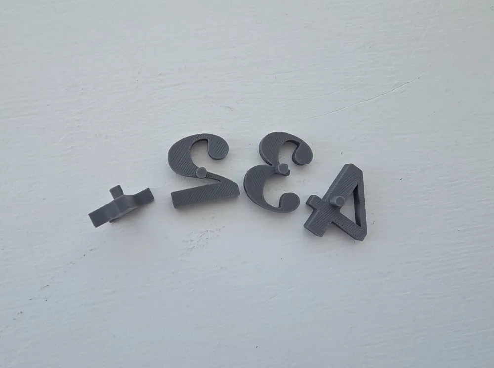 Flashforge AD5X Spool holder Numbers - Free 3D Print Model - MakerWorld