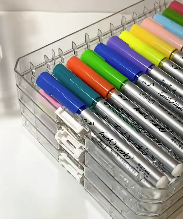 touchmark Stackable Marker Pen Organizer by 咕咚来了 MakerWorld: Download ...