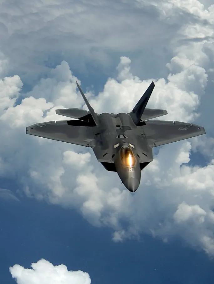 F22 Raptor fighter jet - top and bottom split version, requires glue ...