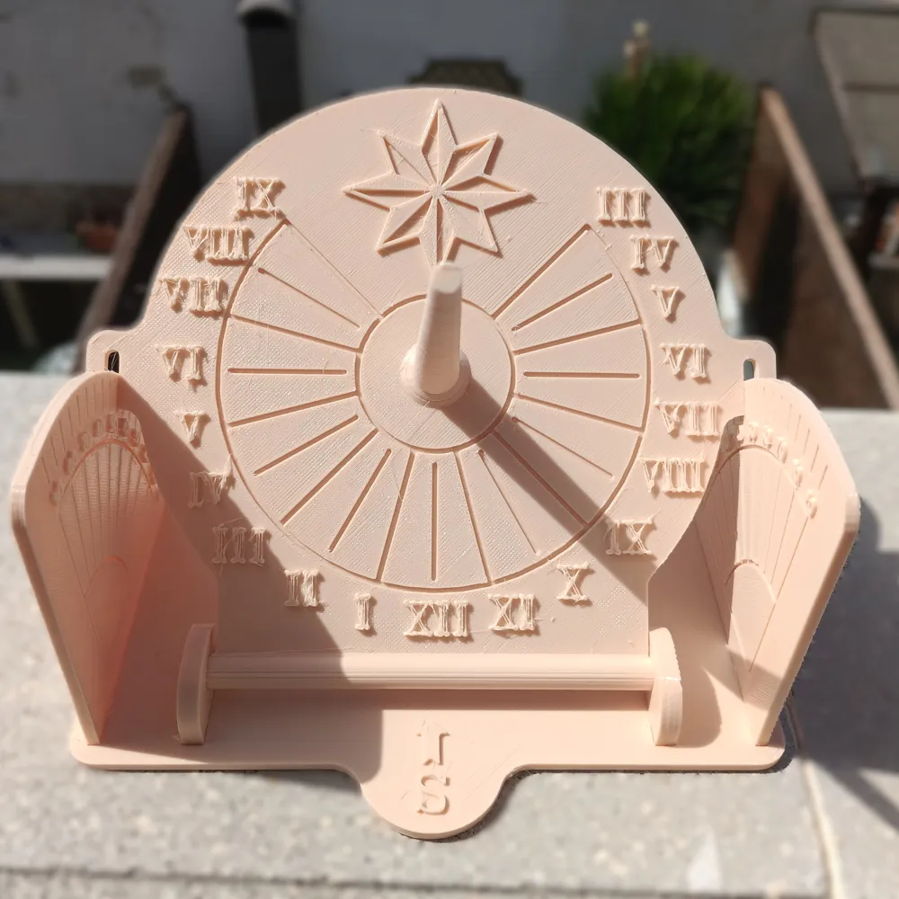 Sundial (Fully Functional Model) - Free 3D Print Model - MakerWorld