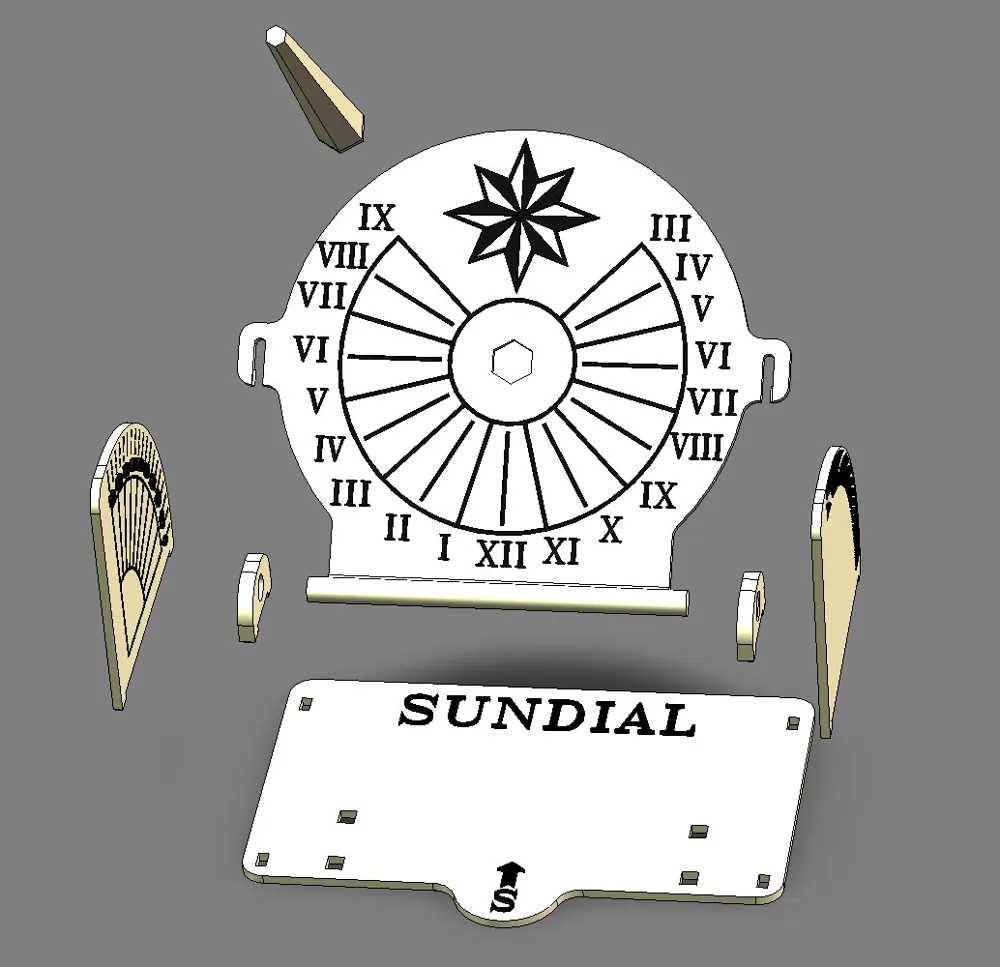 Sundial (Fully Functional Model) - Free 3D Print Model - MakerWorld