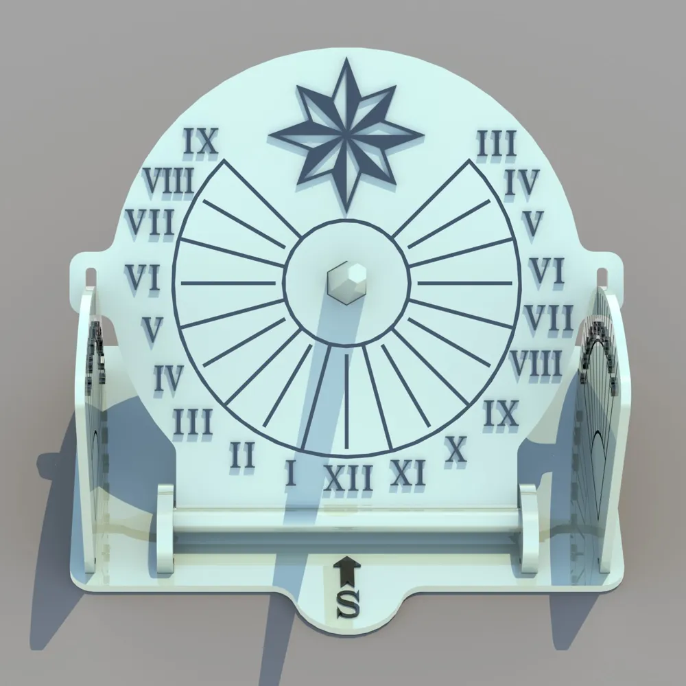 Sundial (Fully Functional Model) - Free 3D Print Model - MakerWorld