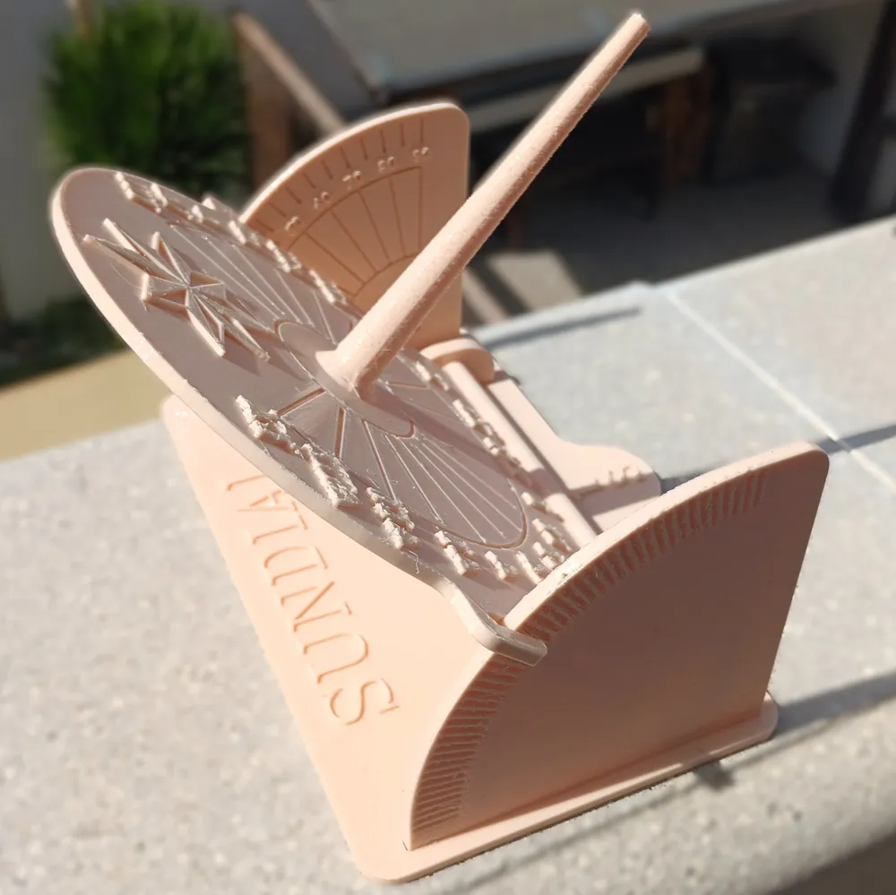 Sundial (Fully Functional Model) - Free 3D Print Model - MakerWorld