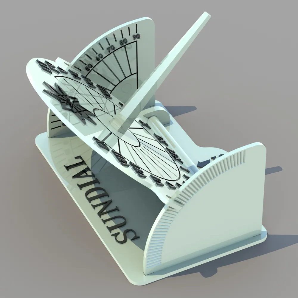 Sundial (Fully Functional Model) - Free 3D Print Model - MakerWorld