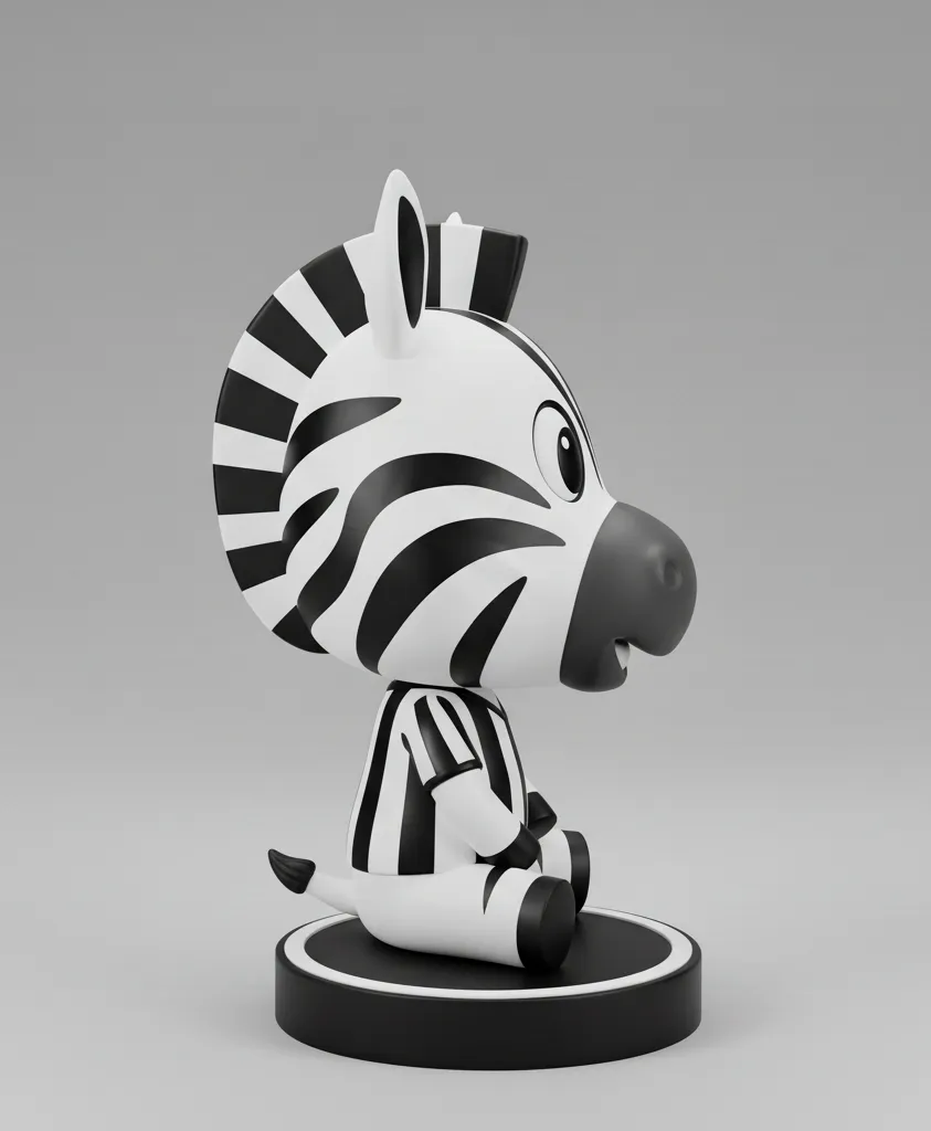 Chibi Mascotte Juventus AI-Generated - Free 3D Print Model - MakerWorld