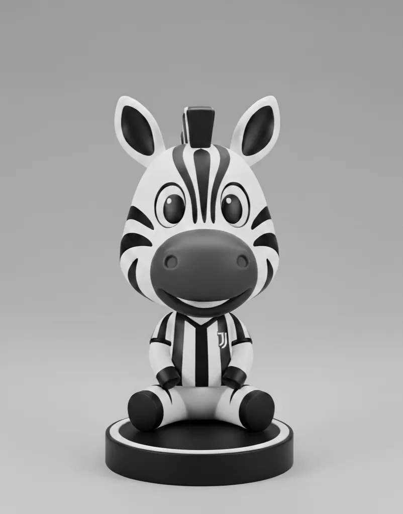 Chibi Mascotte Juventus AI-Generated - Free 3D Print Model - MakerWorld