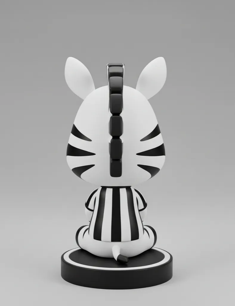 Chibi Mascotte Juventus AI-Generated - Free 3D Print Model - MakerWorld