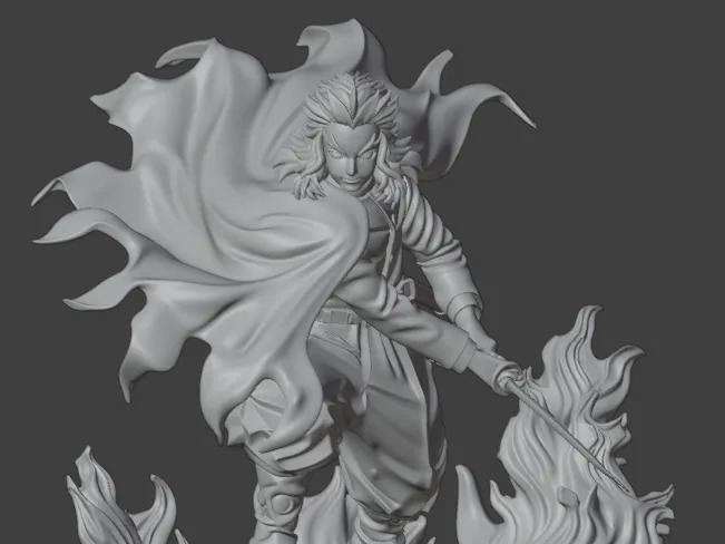 Flame Hashira - Free 3D Print Model - MakerWorld