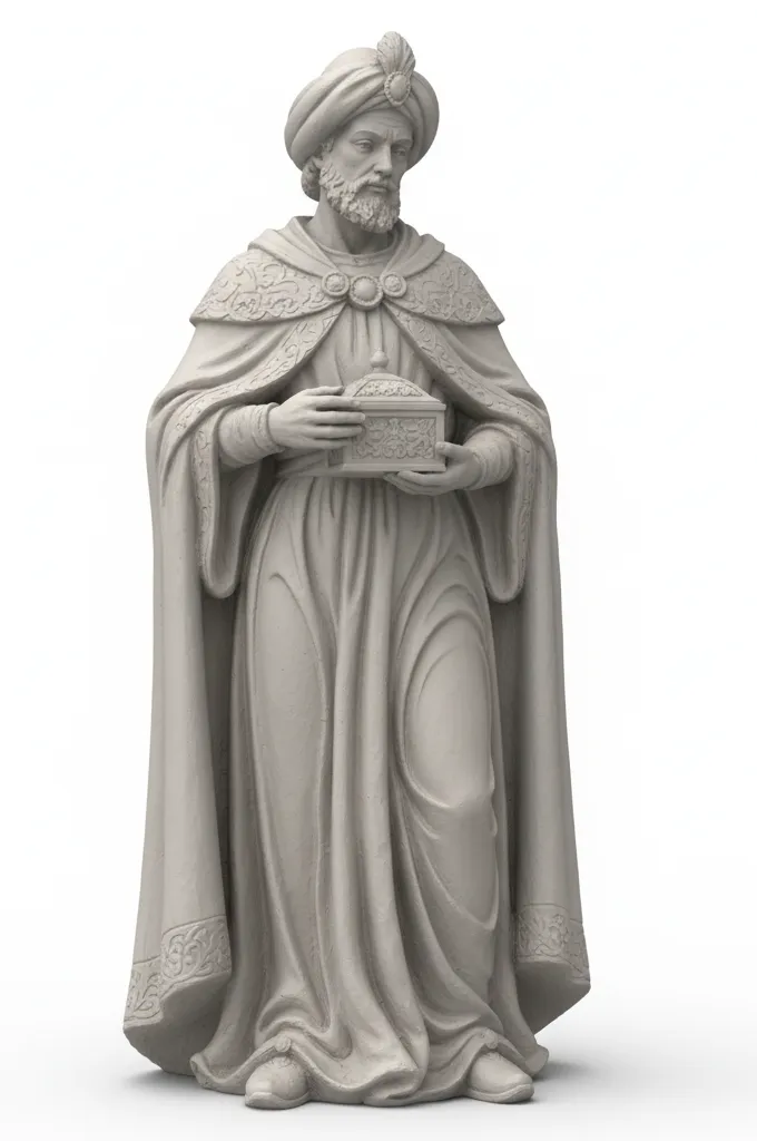 Realistic King Gaspar for nativity scene - Free 3D Print Model - MakerWorld