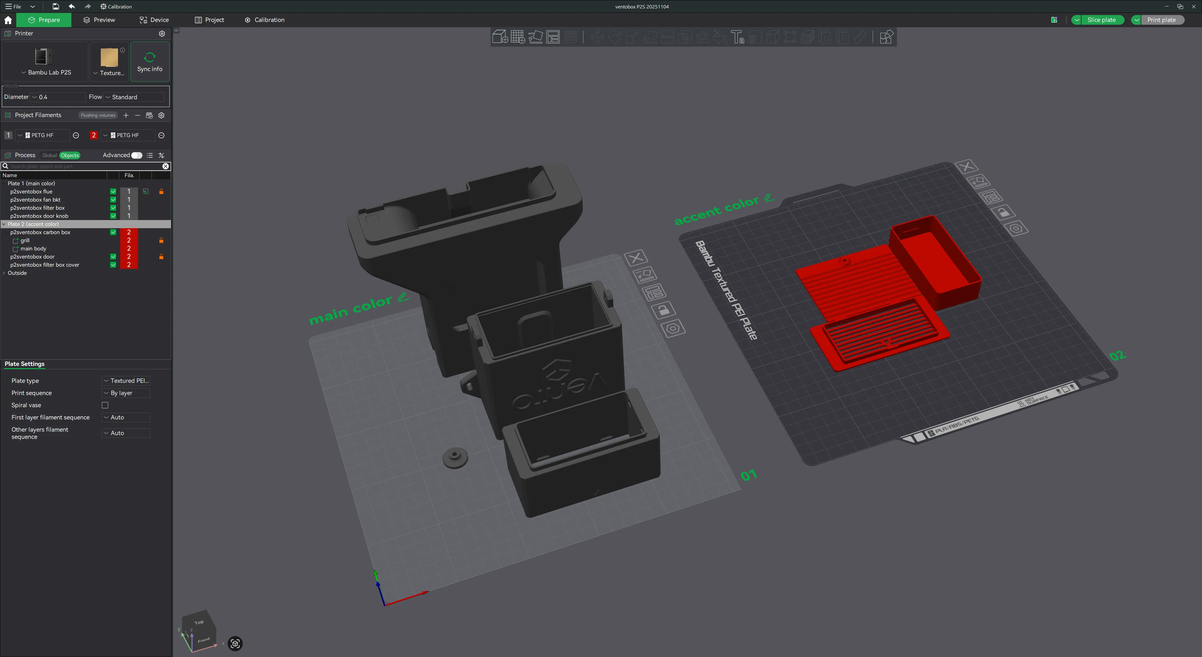 VentoBox Air Filter System for Bambu P2S - Free 3D Print Model - MakerWorld