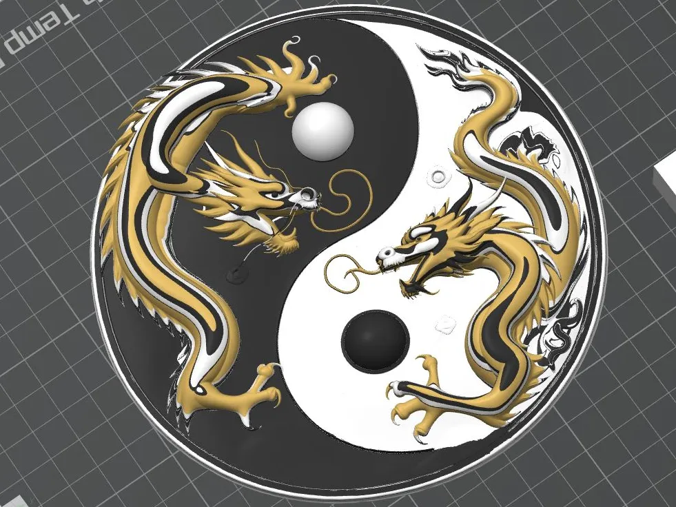 Yin Yang Dragons – Serenity Meets Fiery Majesty by Timberlake Creations ...