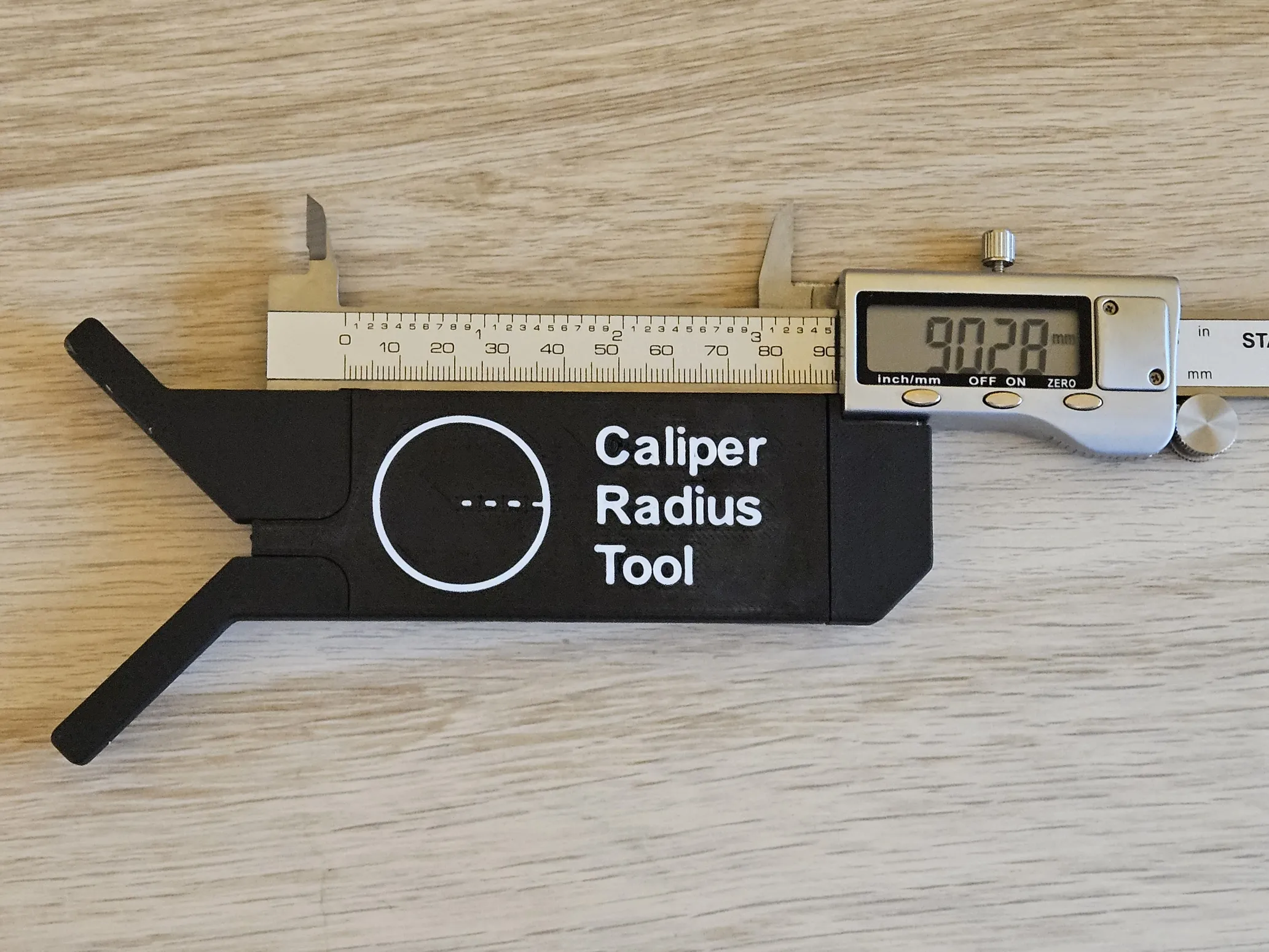 Digital Caliper Radius Gauge (1:1) - Free 3D Print Model - MakerWorld