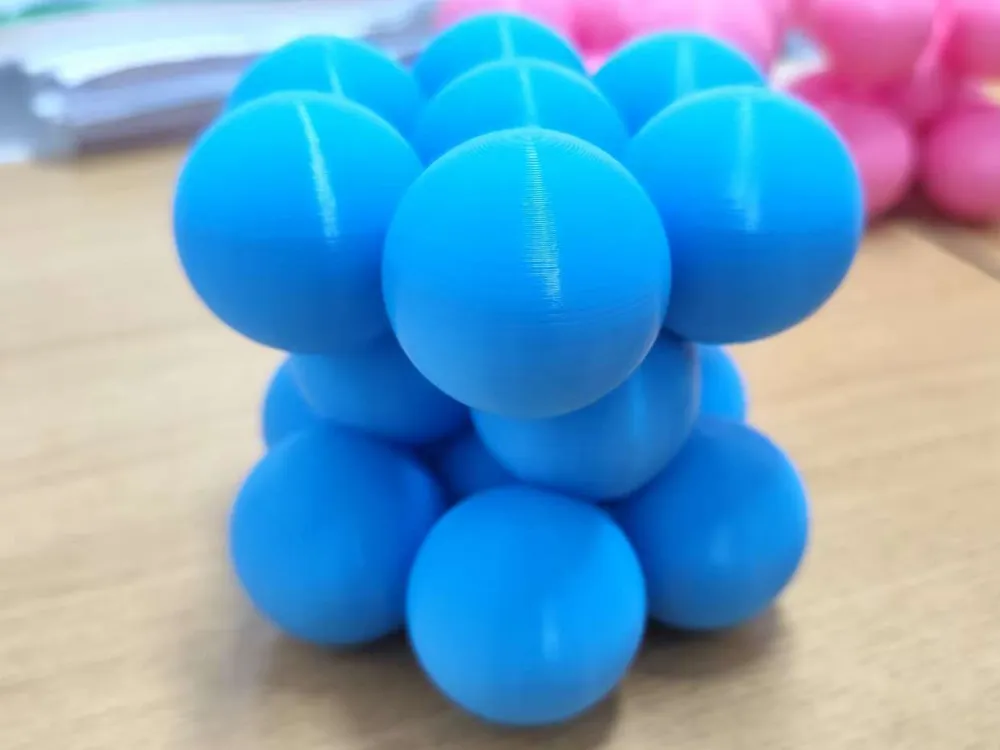 Hexagonal crystal packing model unit cell diagram sphere model - Free ...