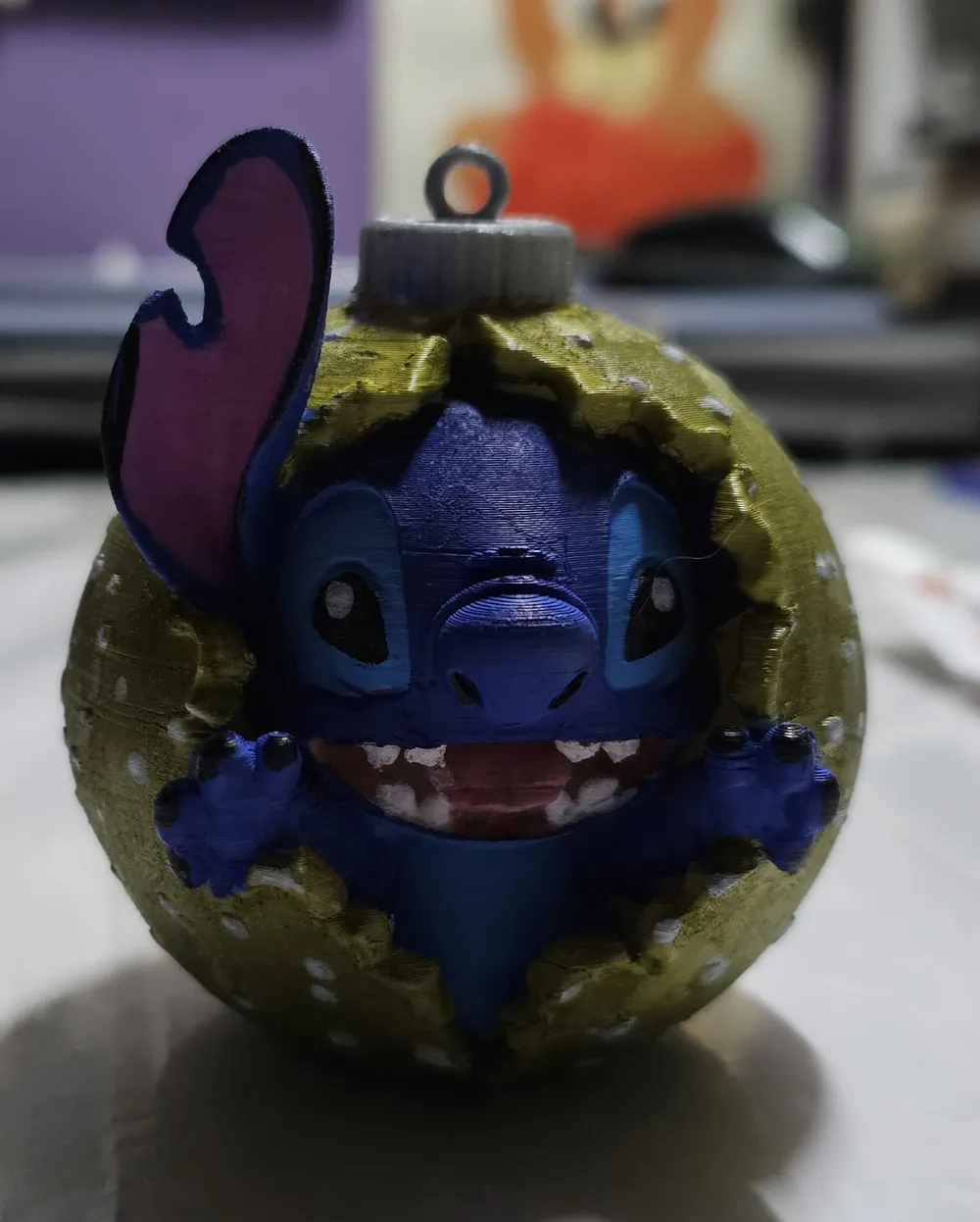 Stitch in a sphere - Free 3D Print Model - MakerWorld