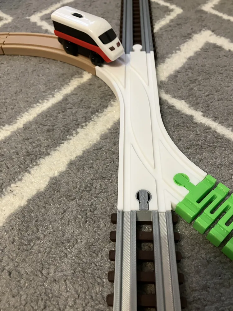 Train track line and half arc IKEA LILLABO/Brio - Free 3D Print Model - MakerWorld