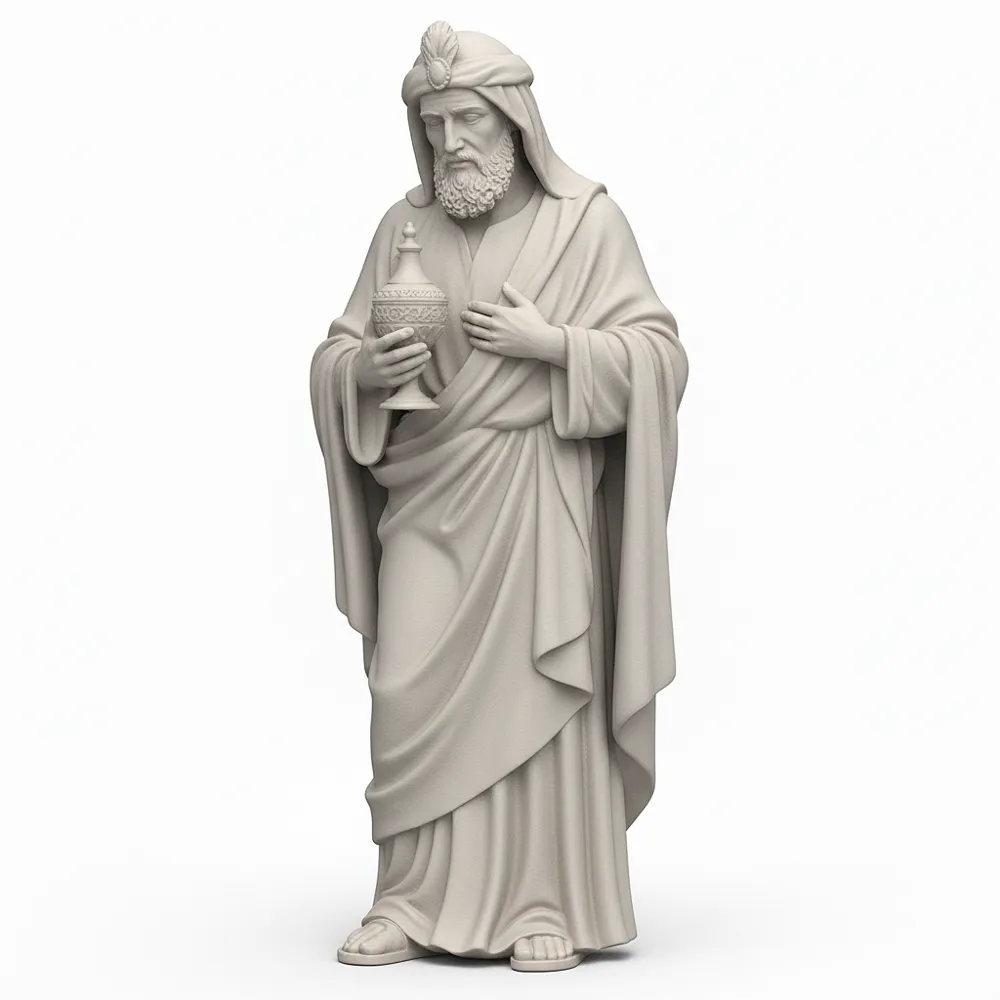 Realistic Magi King Melchiorre for Christmas nativity scene - Free 3D ...