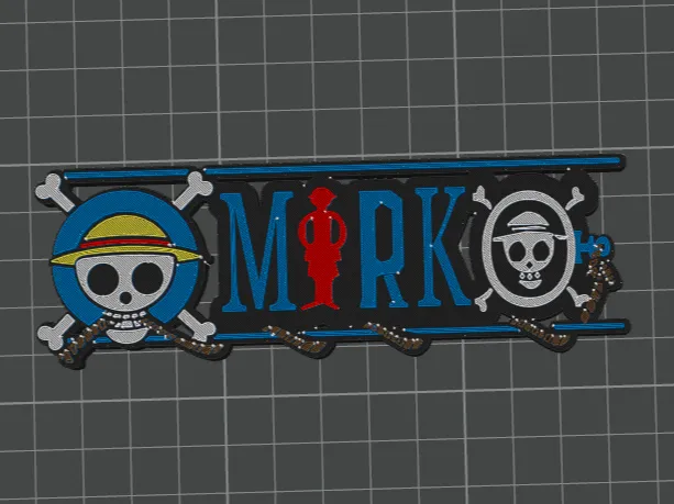 Mirko one piece logo by Sirde MakerWorld: Download Free 3D Models