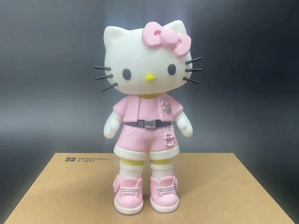 Urban Hello Kitty Multi-Color Parts (NO AMS) by Heart Memory MakerWorld: Download Free 3D Models