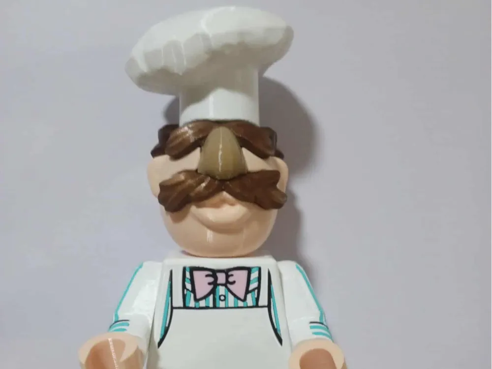 Swedish Chef Muppets Giant Minifig No AMS - Free 3D Print Model ...