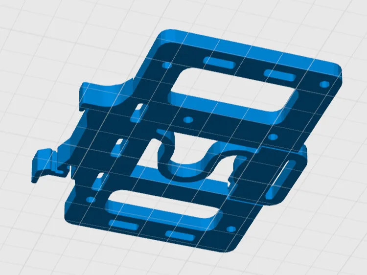 Arduino rail din mount mega gigaR1 vertical + face - Free 3D Print ...