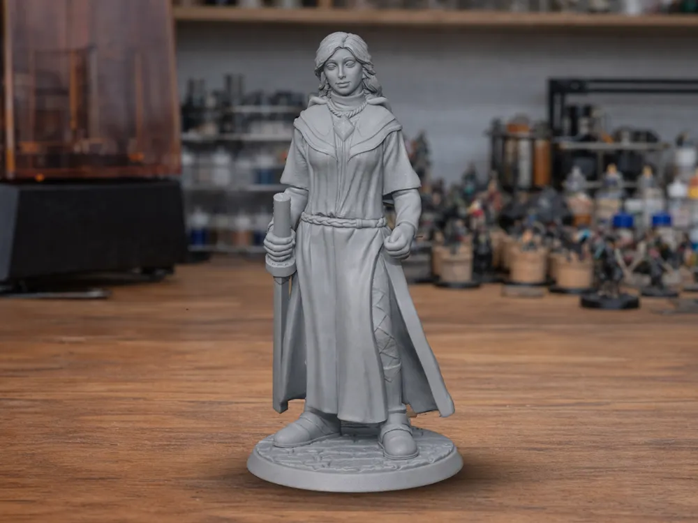 Tabletop Miniature - Elven Fighter - Free 3D Print Model - MakerWorld