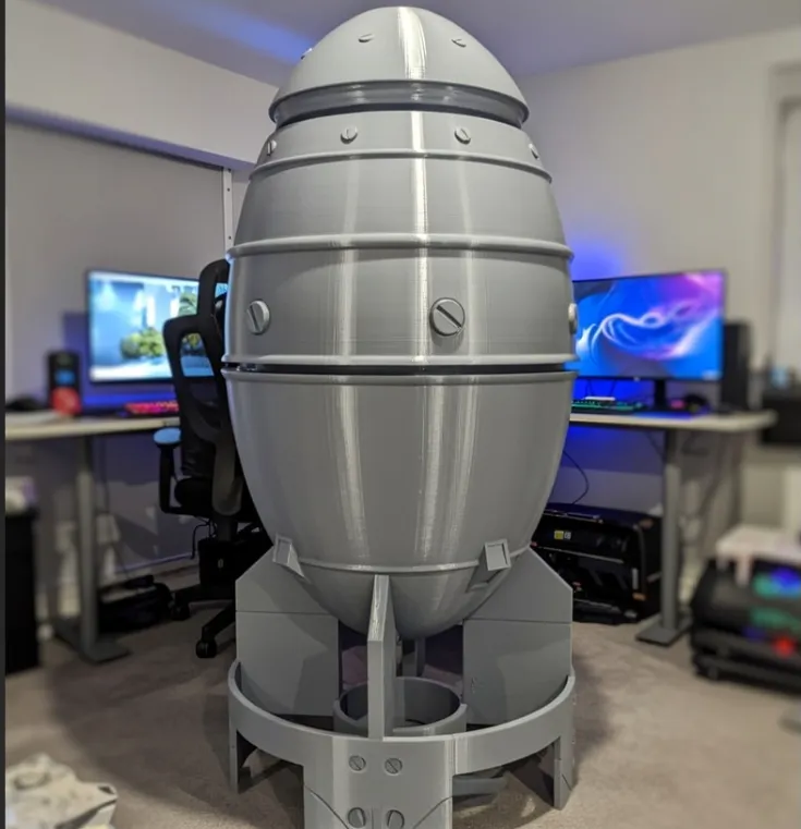 Life-Size Mini Nuke 2000mm Tall Display & Storage - Free 3D Print Model ...
