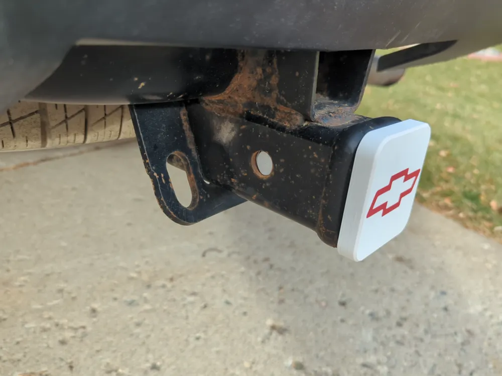 Receiver Hitch Plug Cover Chevrolet by jmynheir MakerWorld: Download ...