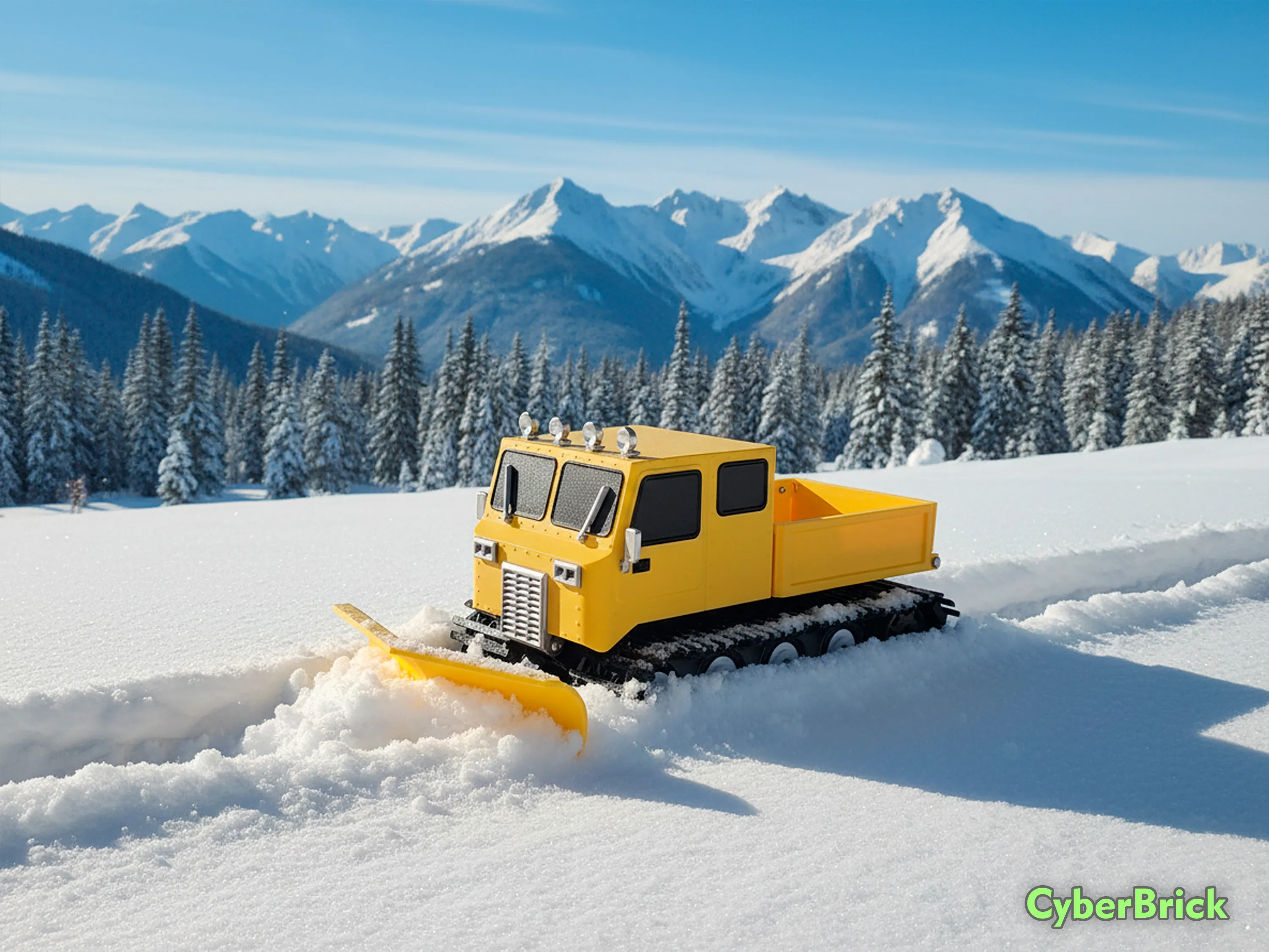 Arctic Snowcat for CyberBrick - Free 3D Print Model - MakerWorld