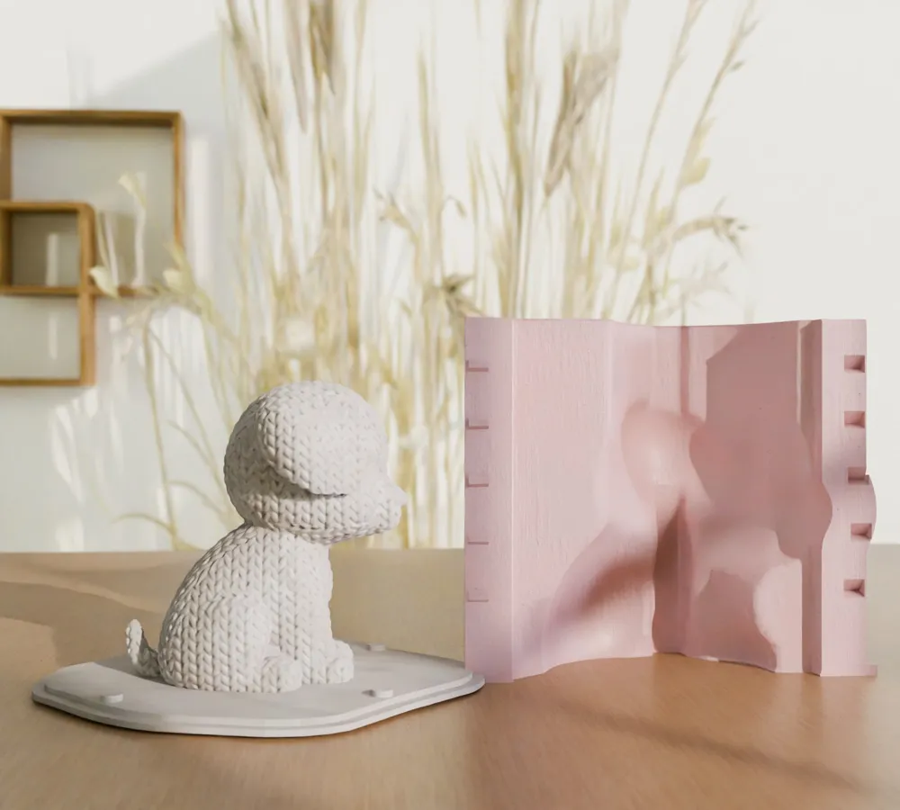 Silicone Mold System - Knitted Dog – Master & Box by MoldBoxer ...