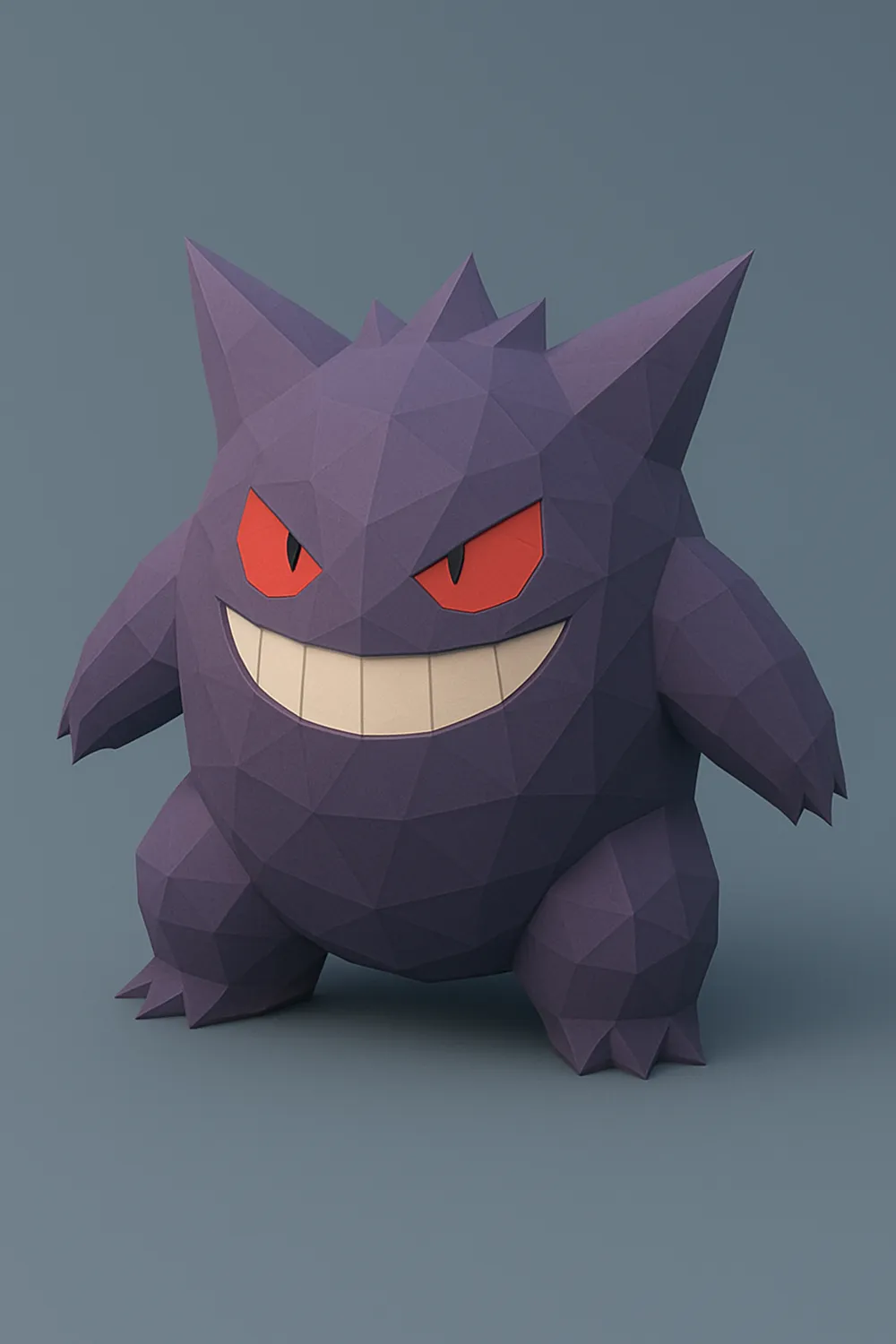 Gengar – Low Poly 3D Model - Free 3D Print Model - MakerWorld