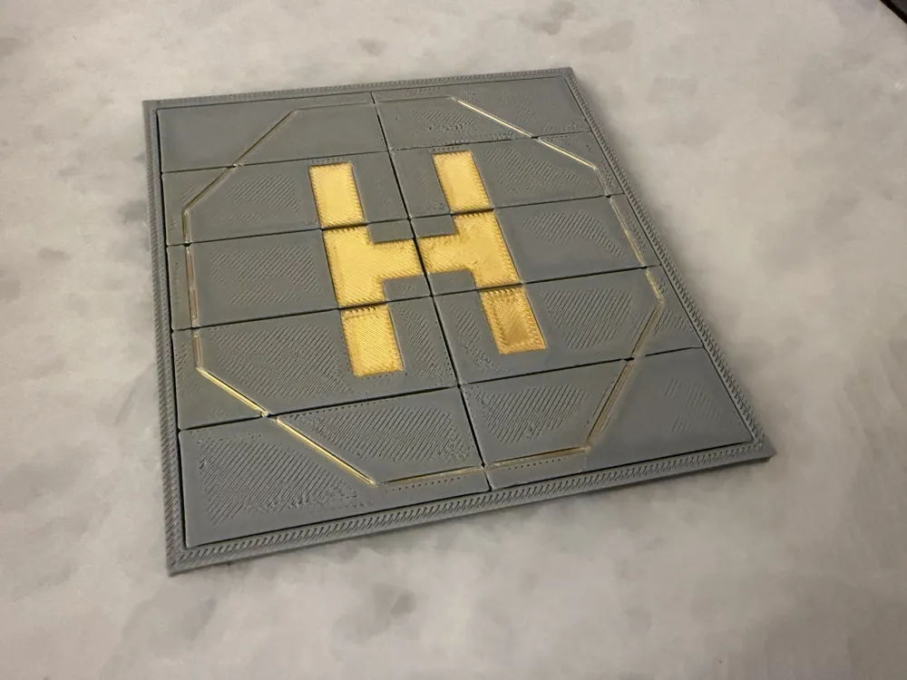 HO H0 OO Scale Helipad 1/87 1/76 Helipad Helicopter - Free 3D Print ...