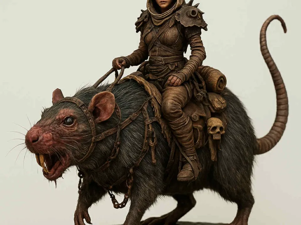Rat queen statue by just bob MakerWorld: Download Free 3D Models