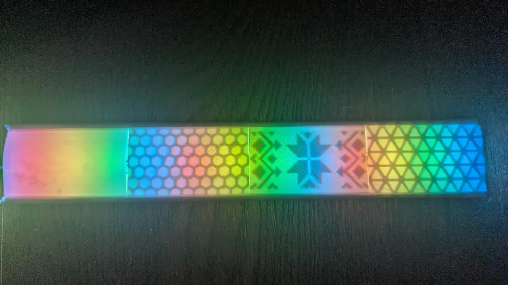 Modular 10mm LED Strip Housing with 4 Diffusers - Free 3D Print Model ...