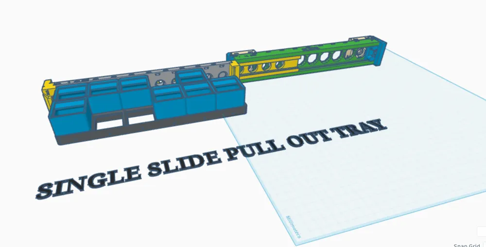 SLIDE - Ultimate *FULL EXT* Modular Drawer System - Free 3D Print Model ...